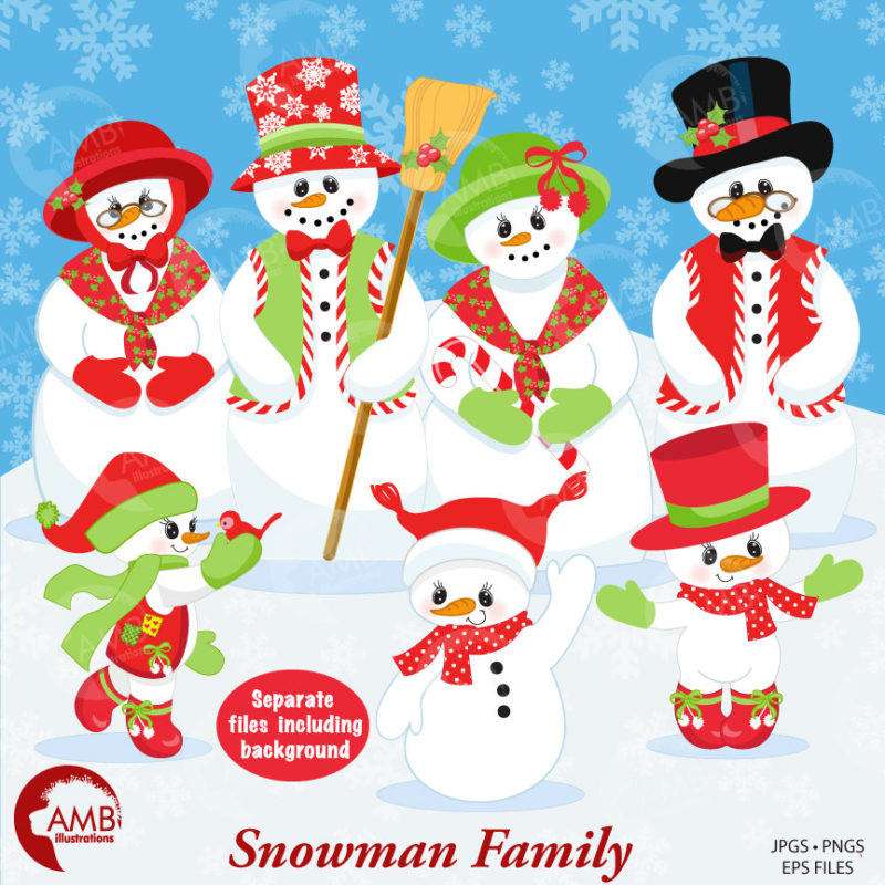 Frosty The Snowman Christmas - AMBillustrations.com